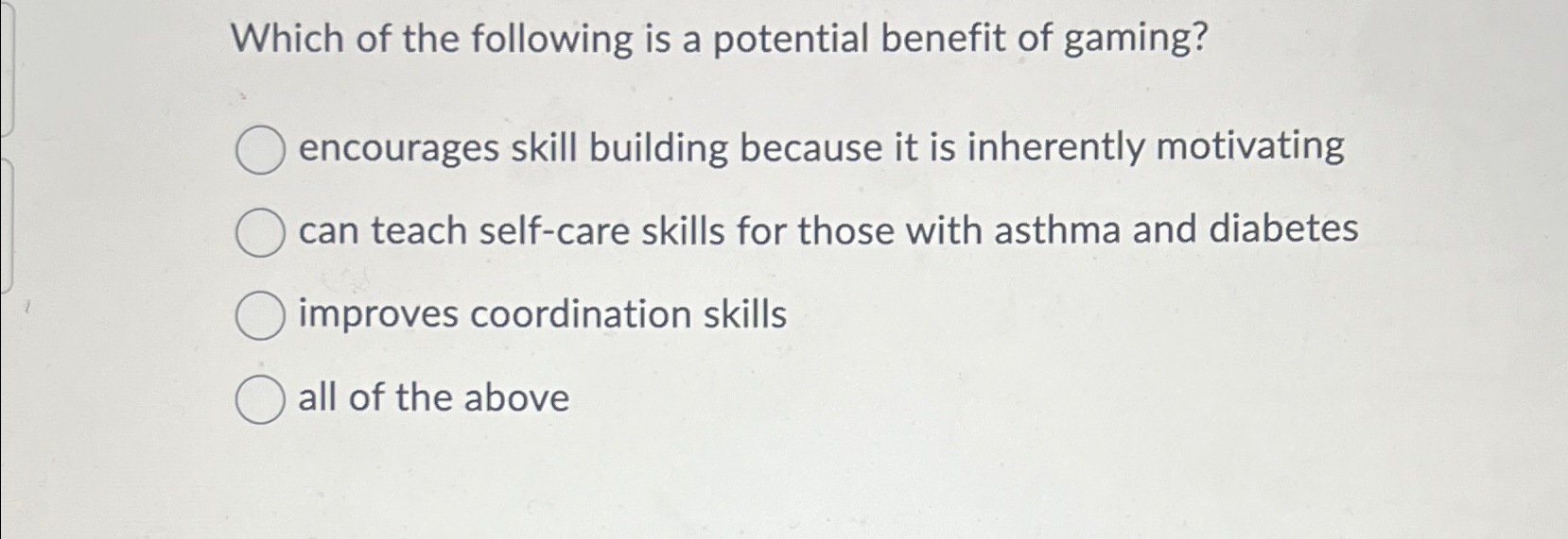 Solved Which of the following is a potential benefit of | Chegg.com
