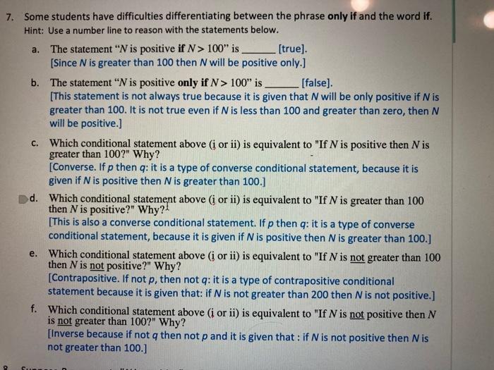 Solved can someone help me with question 7c-f and explain | Chegg.com