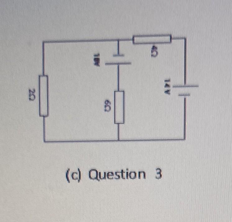 Solved (c) Question 3 (c) Find the current in each branch | Chegg.com