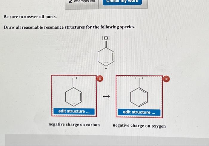 Solved Be sure to answer all parts. Draw all reasonable | Chegg.com