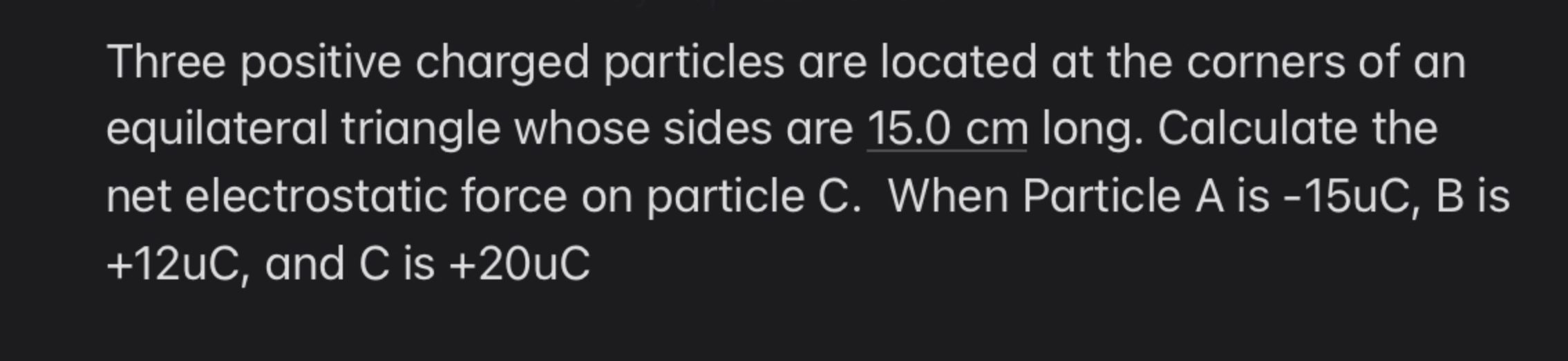 Solved Three positive charged particles are located at the | Chegg.com