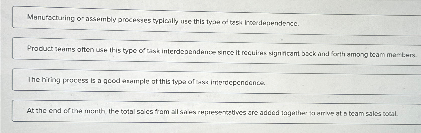 Solved Manufacturing or assembly processes typically use | Chegg.com