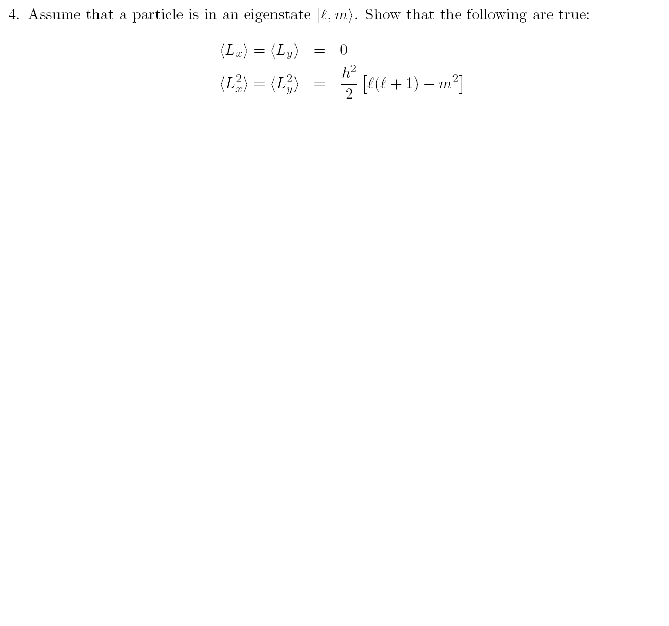 Solved Assume that a particle is in an eigenstate | ,m . | Chegg.com