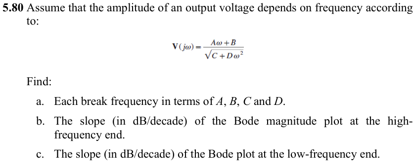 Solved Assume that the amplitude of an output voltage | Chegg.com