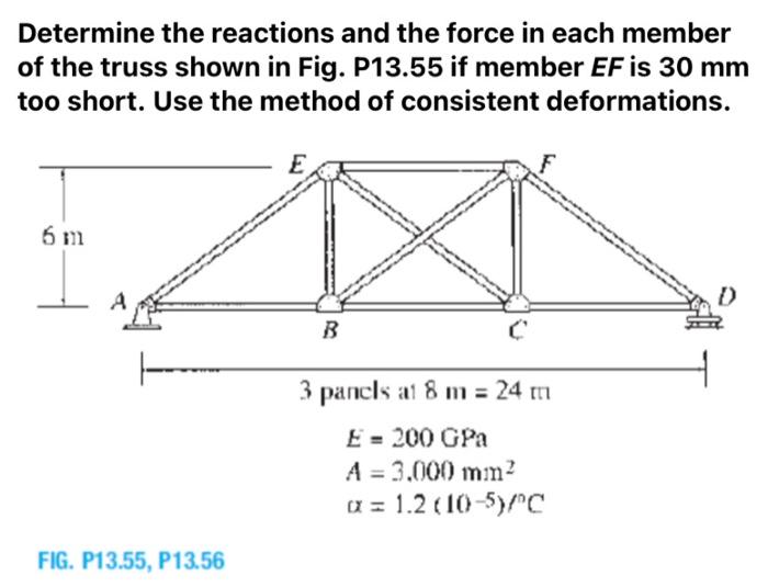 Solved 1] DETERMINE THE MEMBER FORCE AND SUPPORT REACTIONS | Chegg.com