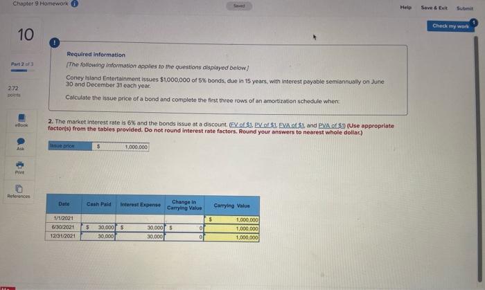 Solved Chapter 9 Homework 10 Part 2 of 3 Seved Help Required | Chegg.com