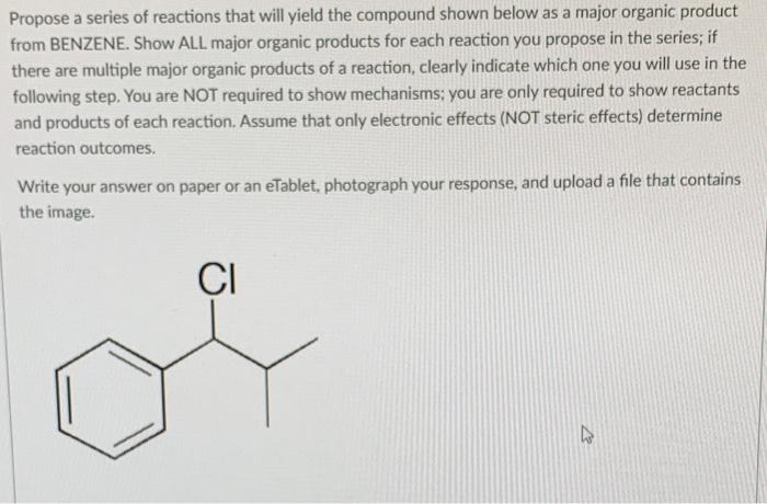 Solved Propose a series of reactions that will yield the | Chegg.com