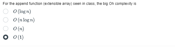 Solved For the append function (extensible array) ﻿seen in | Chegg.com