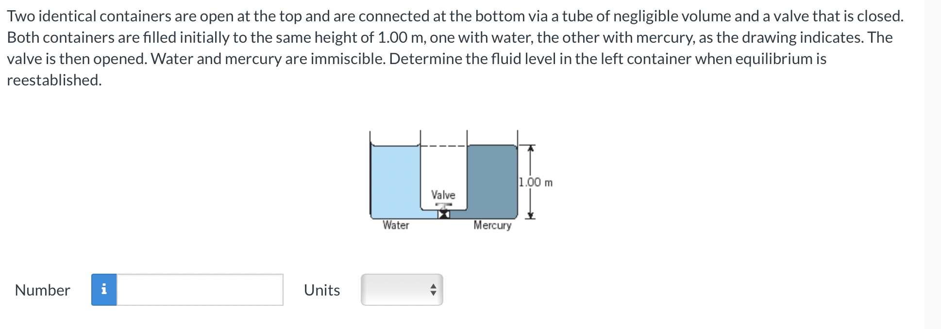 Solved Two identical containers are open at the top and are | Chegg.com