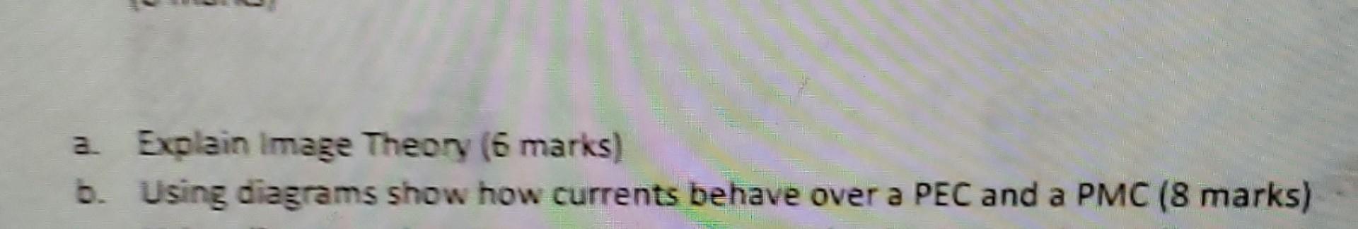 Solved a. Explain Image Theory ( 6 marks) b. Using diagrams | Chegg.com