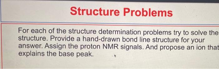 Solved Structure Problems For each of the structure | Chegg.com