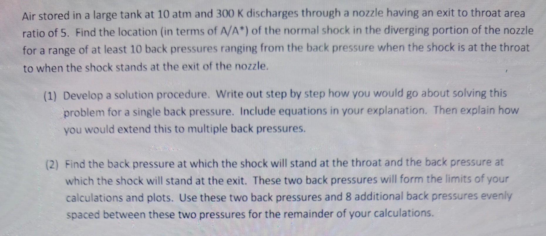 Solved How to find back pressure. After that, add 8 back | Chegg.com