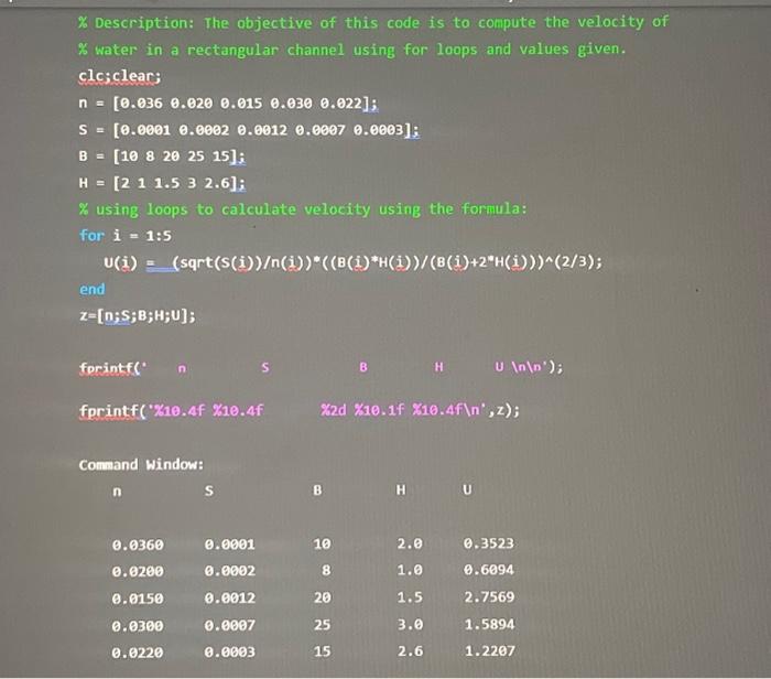Solved X Description: The objective of this code is to | Chegg.com