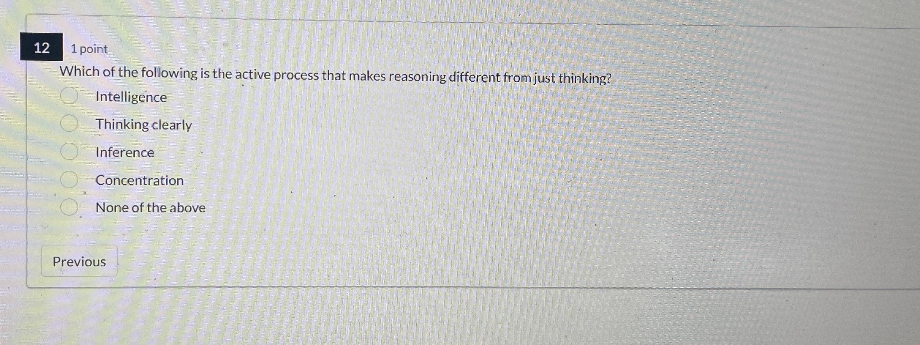 Solved 1 ﻿pointWhich of the following is the active process | Chegg.com