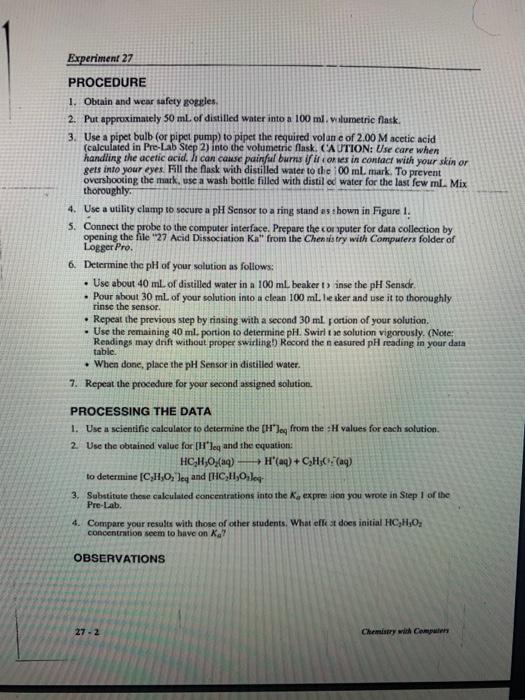 Solved Answer the "Processinf the Data" questions (1-4) with | Chegg.com