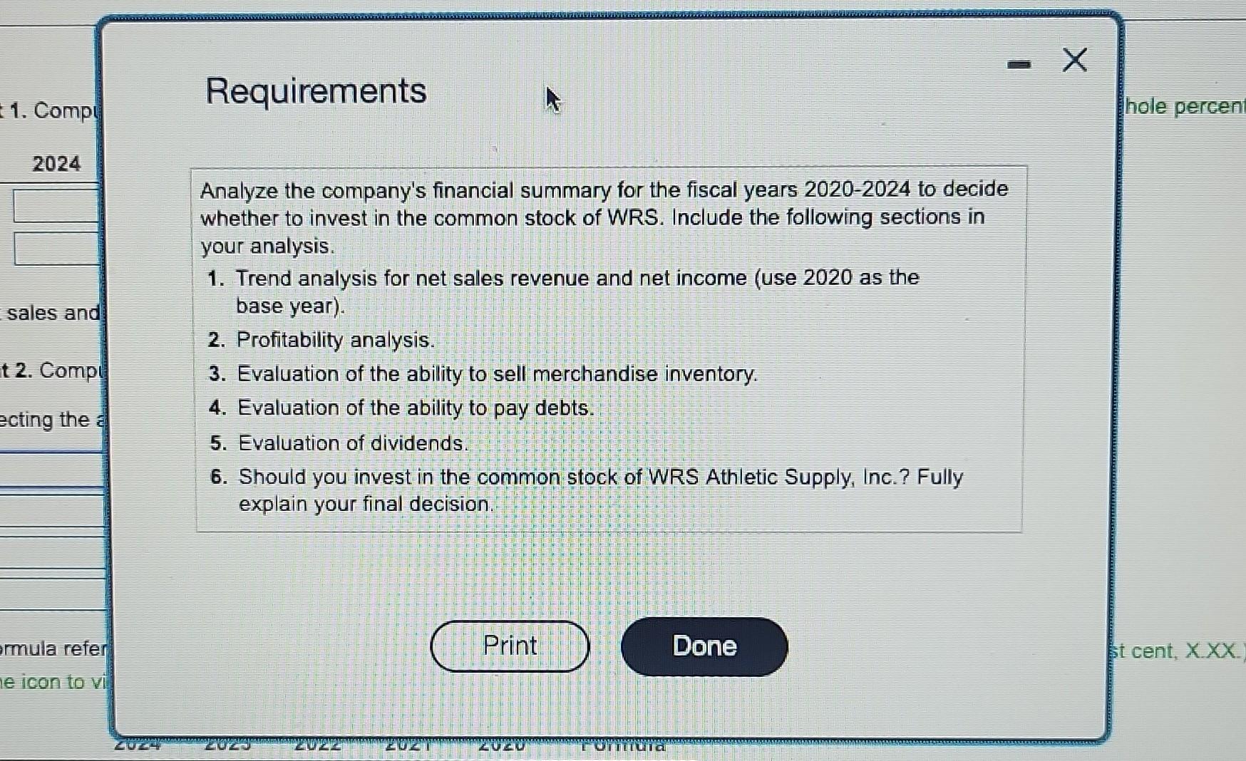 In its annual report, WRS Athletic Supply, Inc. | Chegg.com