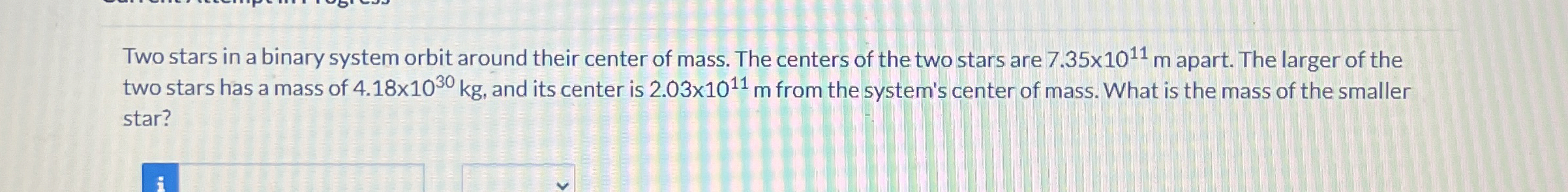 Solved Two stars in a binary system orbit around their | Chegg.com