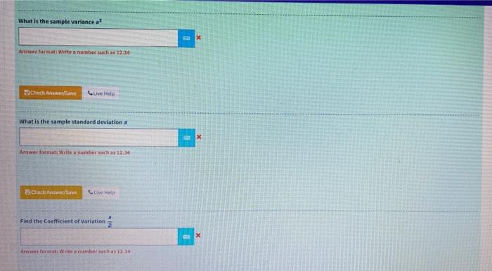 Solved Measures of variability Sample variance is defined as | Chegg.com