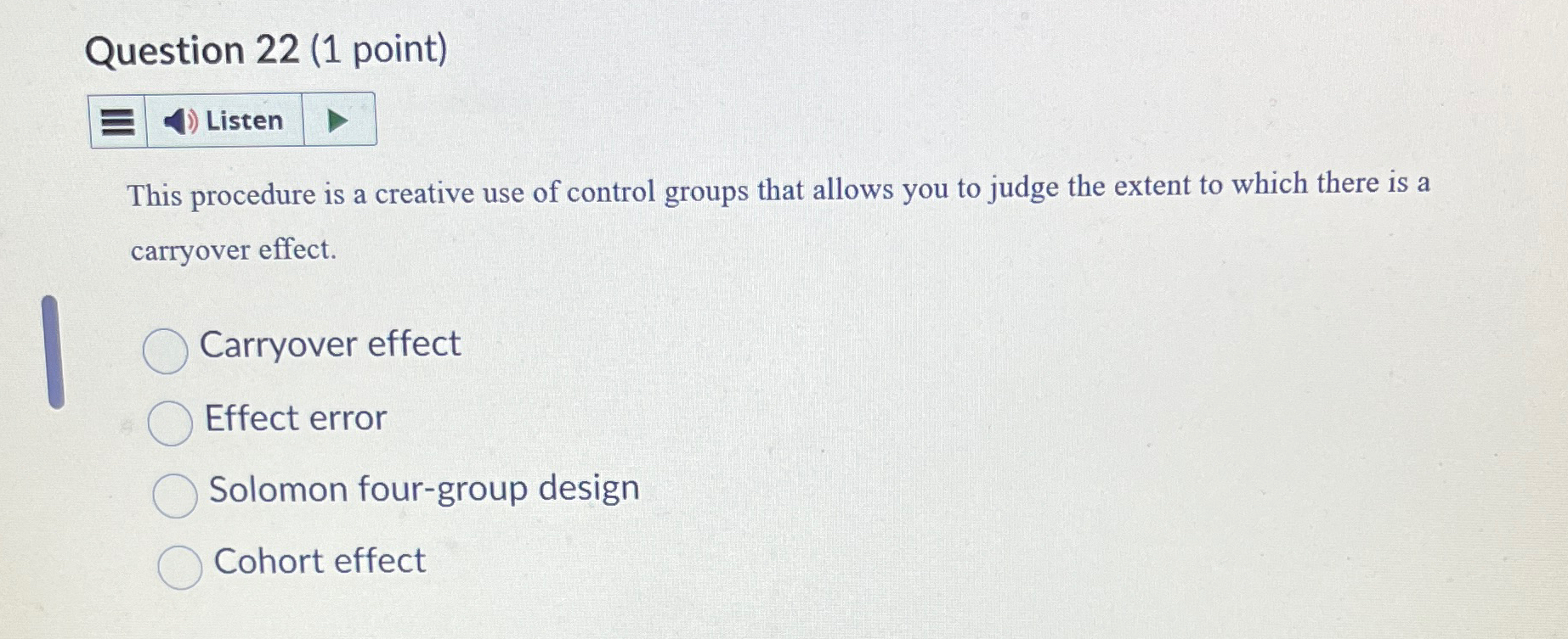 Solved Question 22 (1 ﻿point)This procedure is a creative | Chegg.com