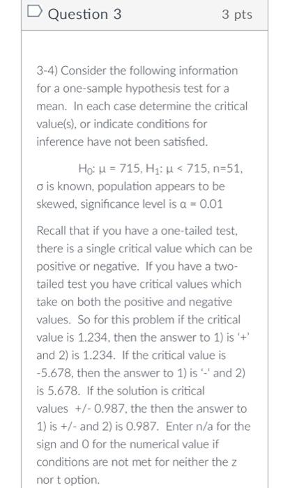 Solved 3-4) Consider the following information for a | Chegg.com