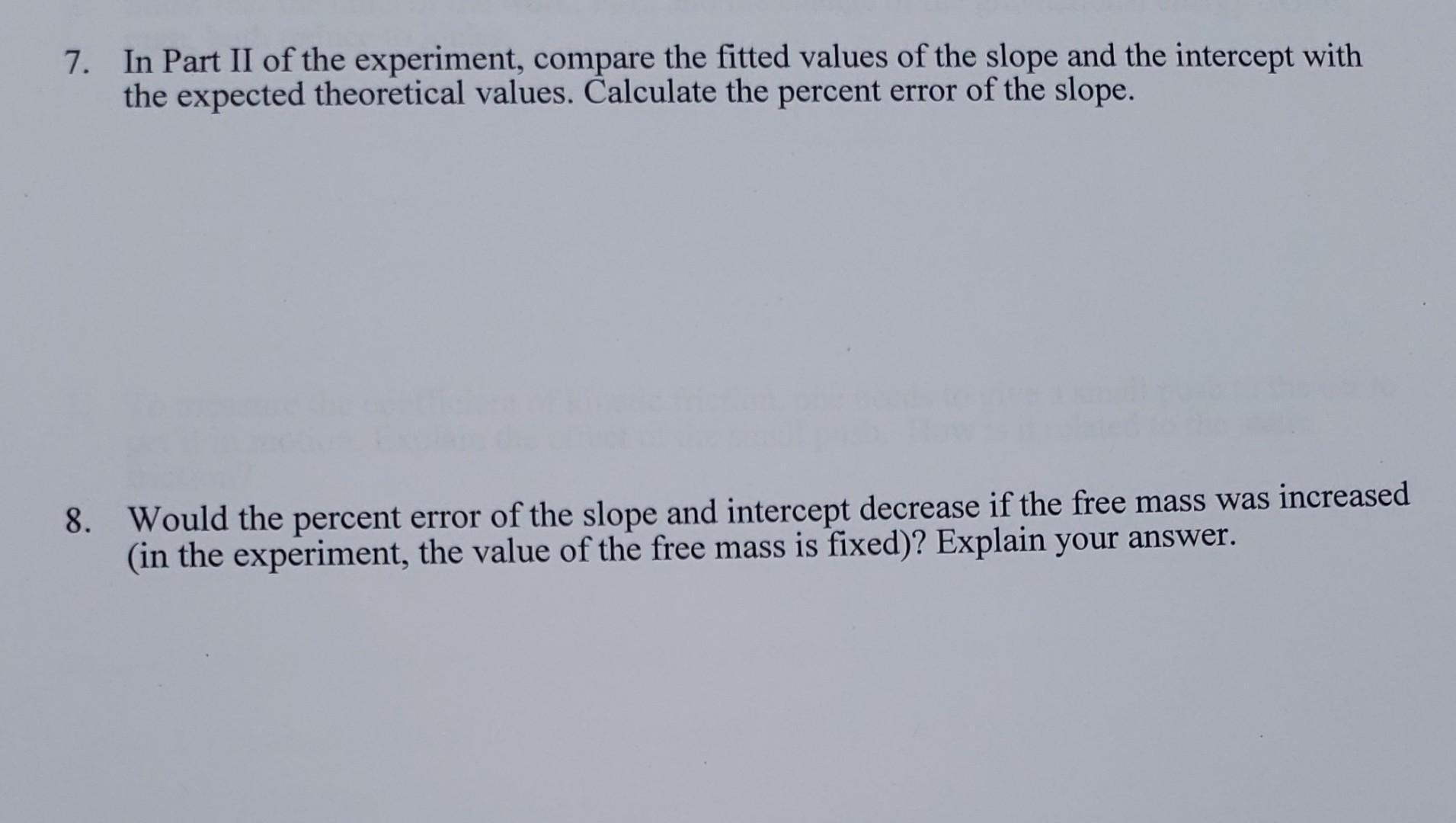 Solved Centripetal force VS Radius7. In Part II of the | Chegg.com