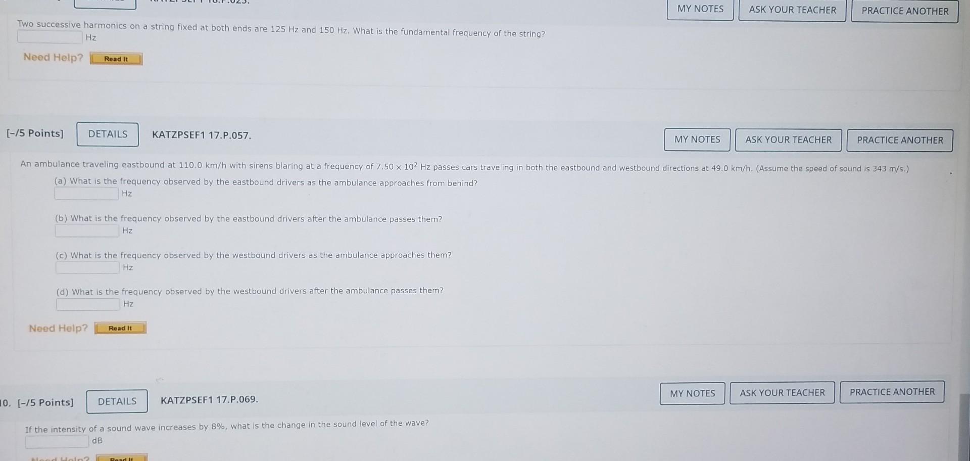 Solved Two successive harmonics on a string fixed at both | Chegg.com