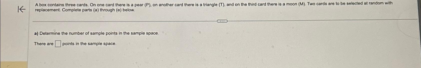 Solved replacement. Complete parts (a) ﻿through (e) | Chegg.com