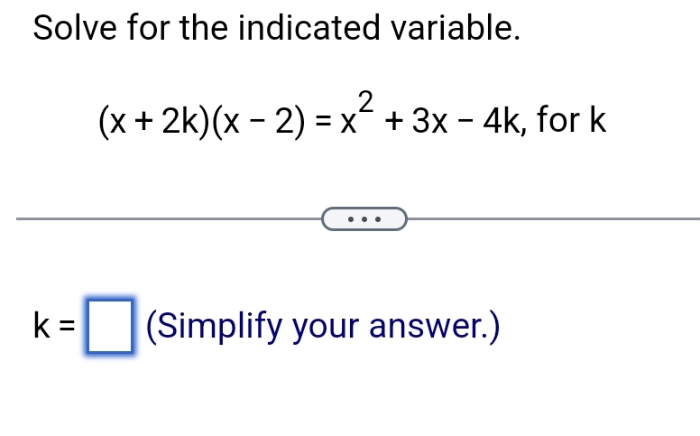 Solved Solve for the indicated | Chegg.com