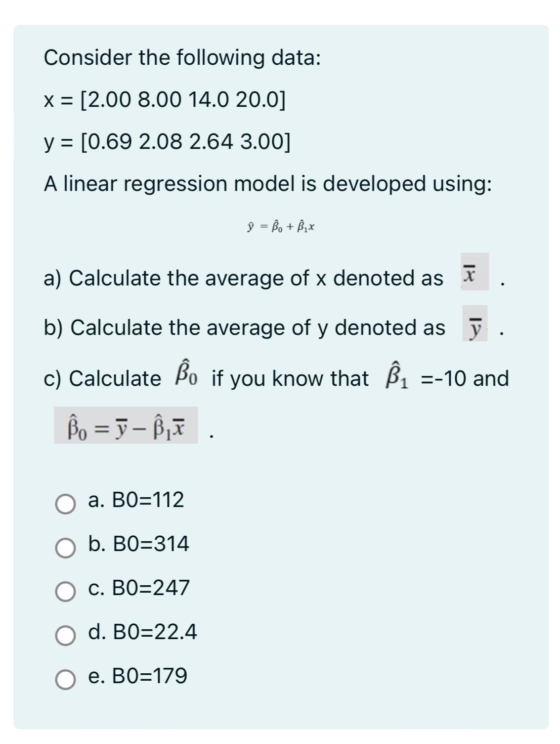 Solved Consider the following | Chegg.com