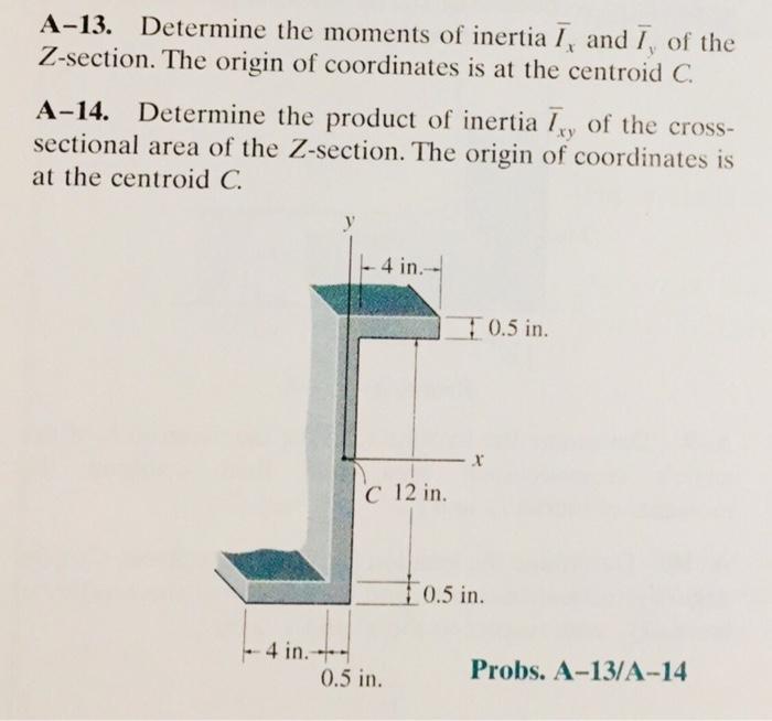 Solved A-23. Determine the principal moments of inertia and | Chegg.com