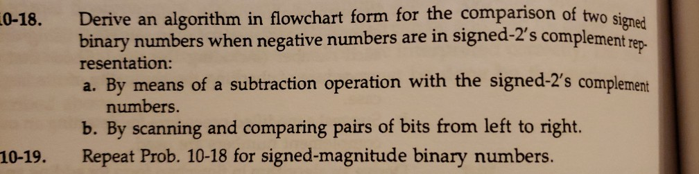 Solved 0-18. Derive an algorithm in flowchart form for the | Chegg.com