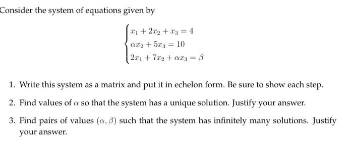 Solved Consider the system of equations given by 2 + 2x2 + | Chegg.com