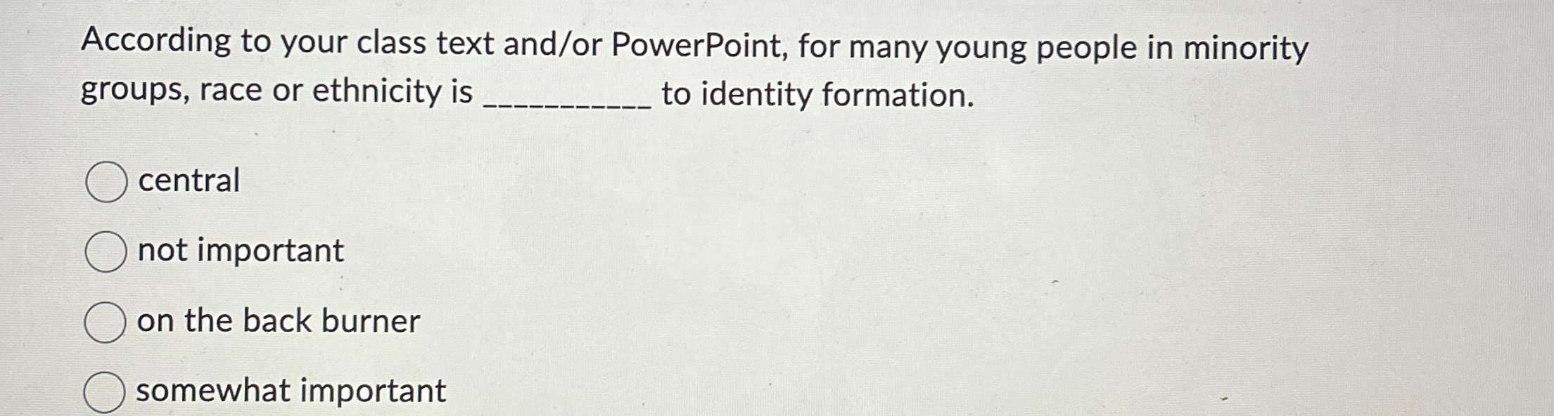 Solved According to your class text and/or PowerPoint, for | Chegg.com