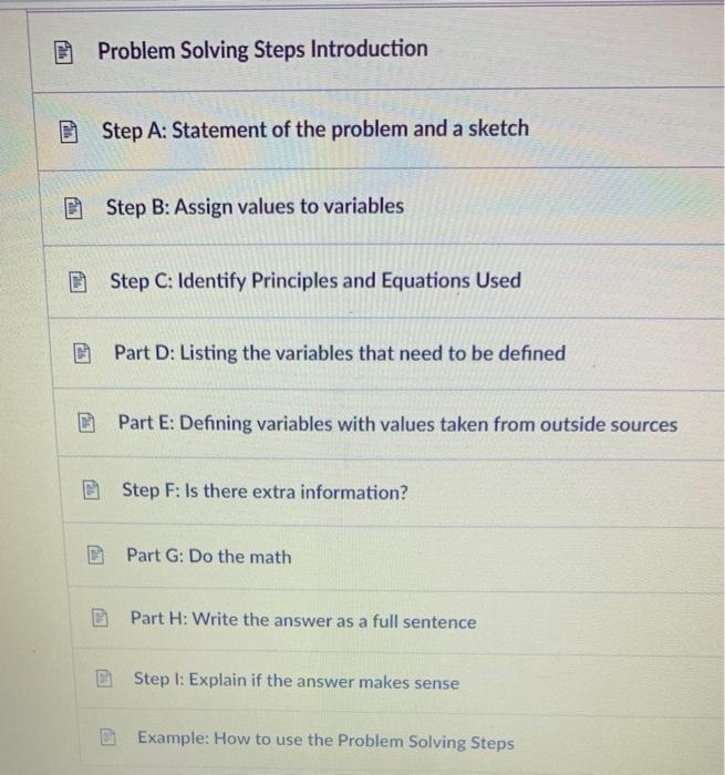 Solved Use the Full Problem Solving Method you learned in | Chegg.com