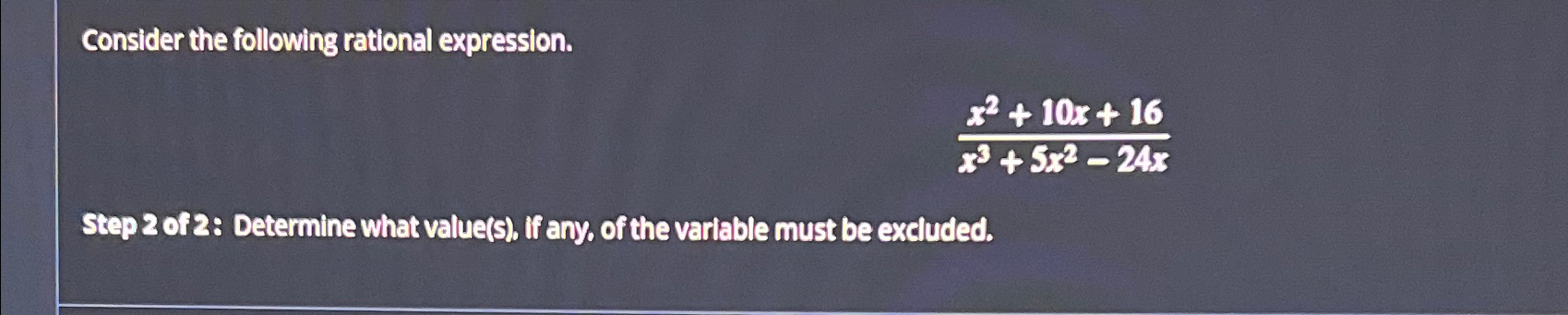 Solved Consider the following rational | Chegg.com
