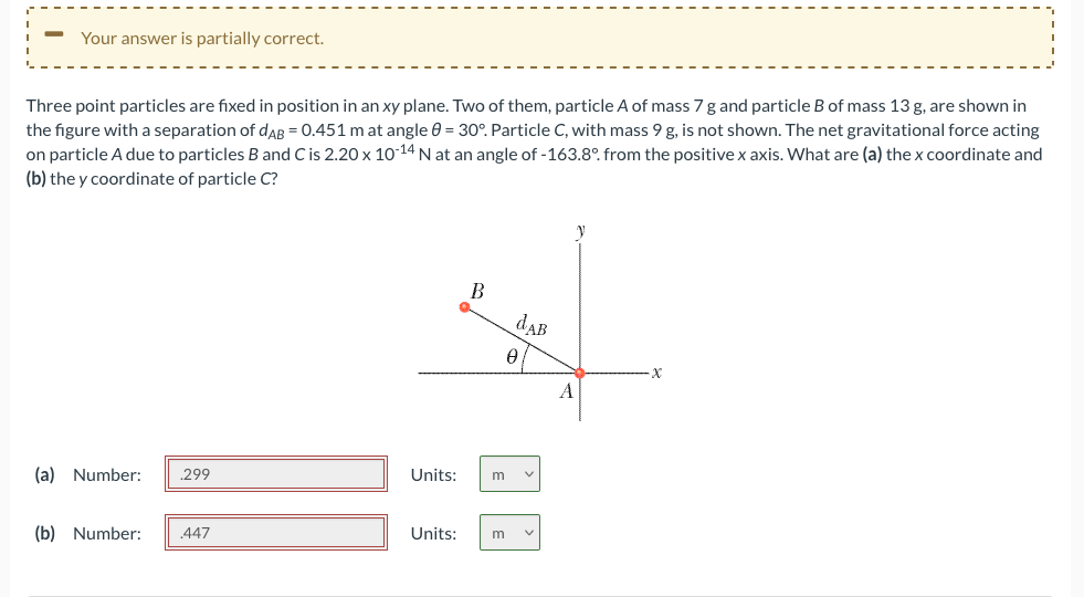 Solved Three point particles are fixed in ﻿position in an xy | Chegg.com