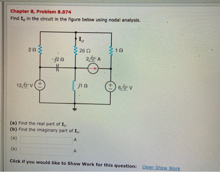 Solved Chapter 8, Problem 8.074 Find I, in the circuit in | Chegg.com