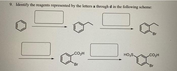 Solved Identify the reagents represented by the letters a | Chegg.com