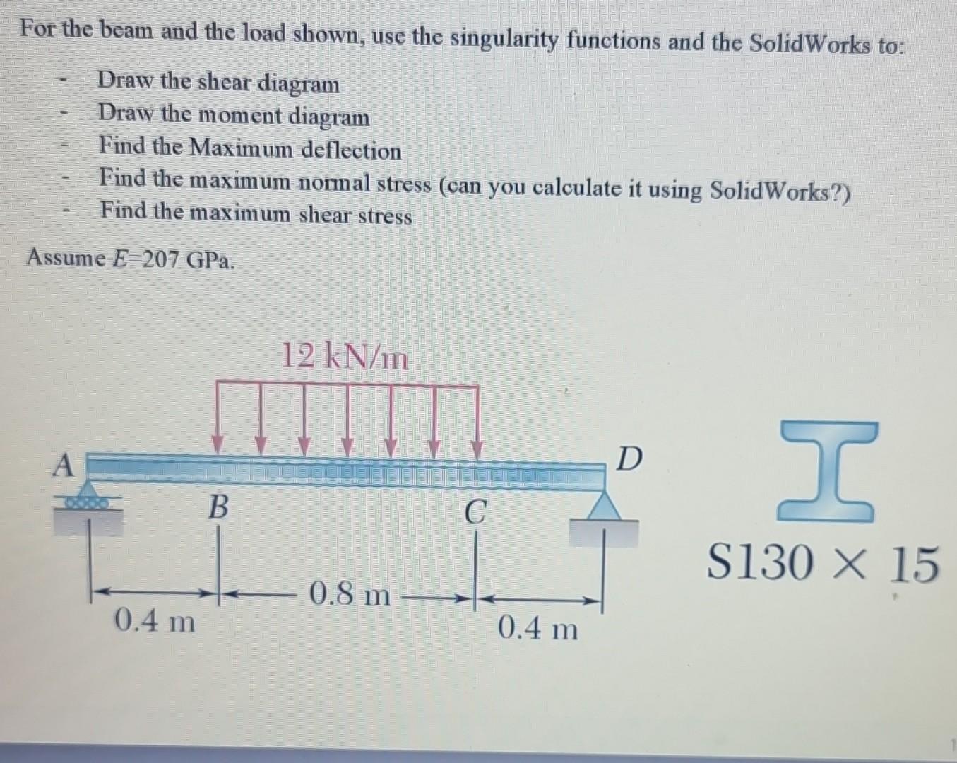 Beam Deflection Calculator Solidworks - The Best Picture Of Beam