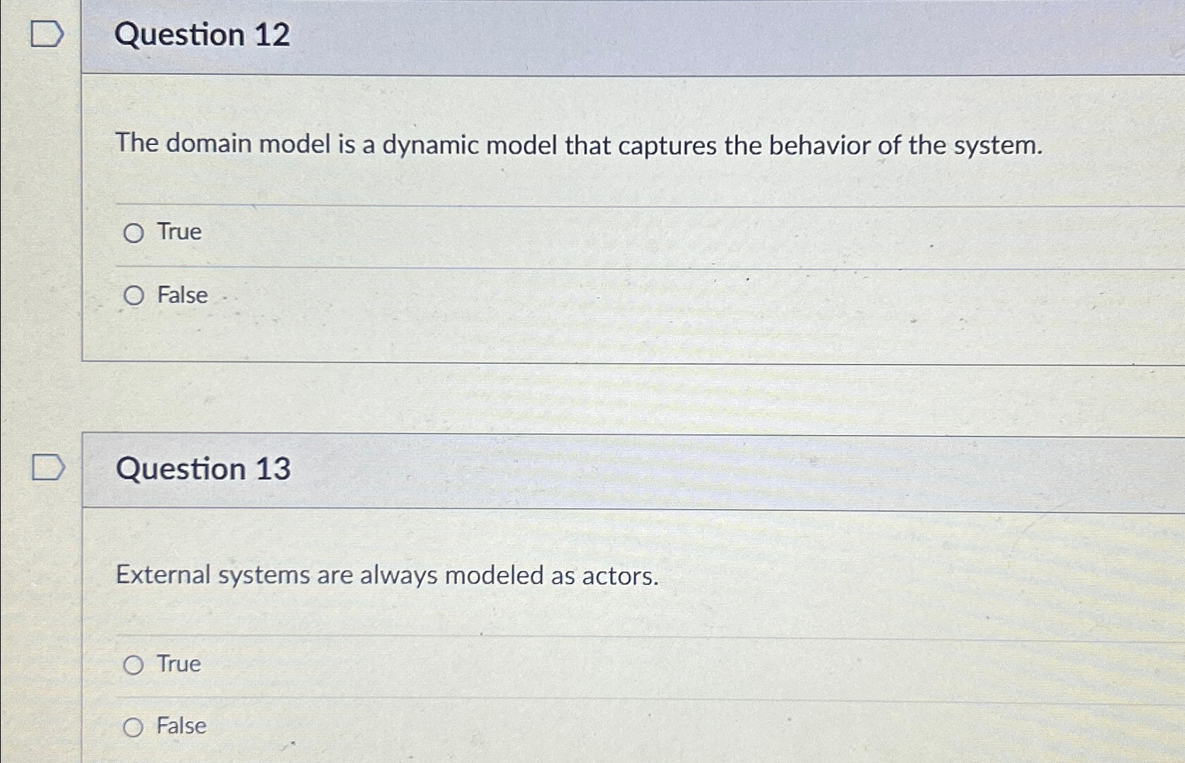 Solved Question 12The domain model is a dynamic model that | Chegg.com
