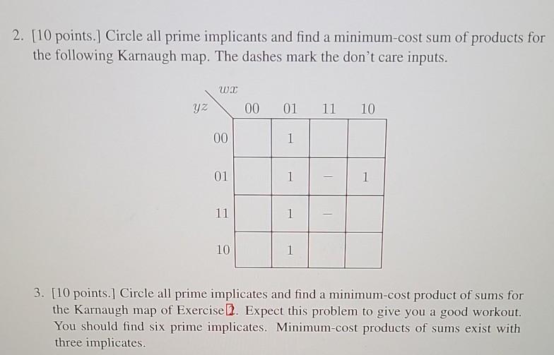 Solved In all the Karnaugh map problems of this assignment, | Chegg.com