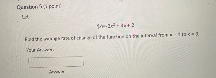 Solved Question 1 (1 point) Evaluate f (x - 1) given f(x) = | Chegg.com
