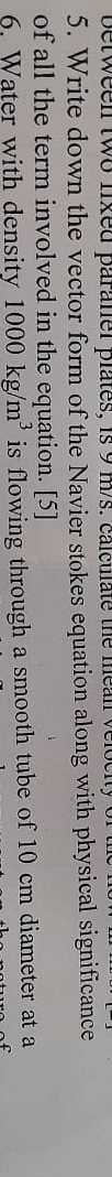Solved Write down the vector form of the Navier stokes | Chegg.com