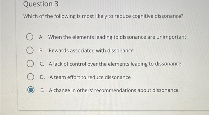 Solved Which of the following is most likely to reduce | Chegg.com