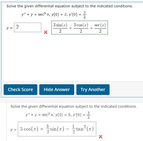 Solved Solve the given differential equation subject to the | Chegg.com