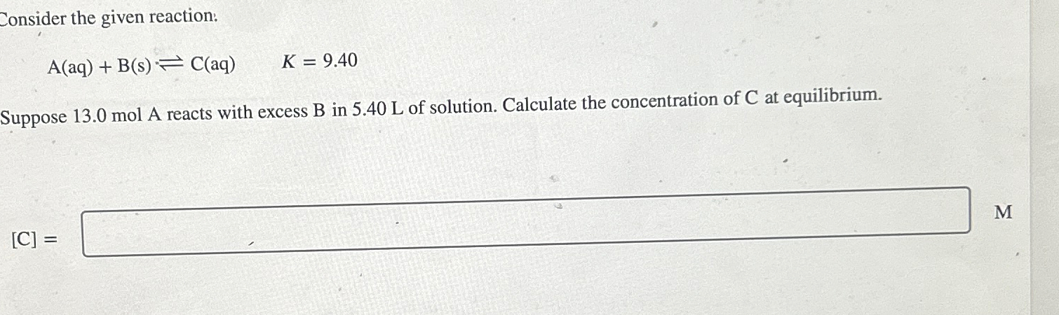 Solved Consider the given | Chegg.com