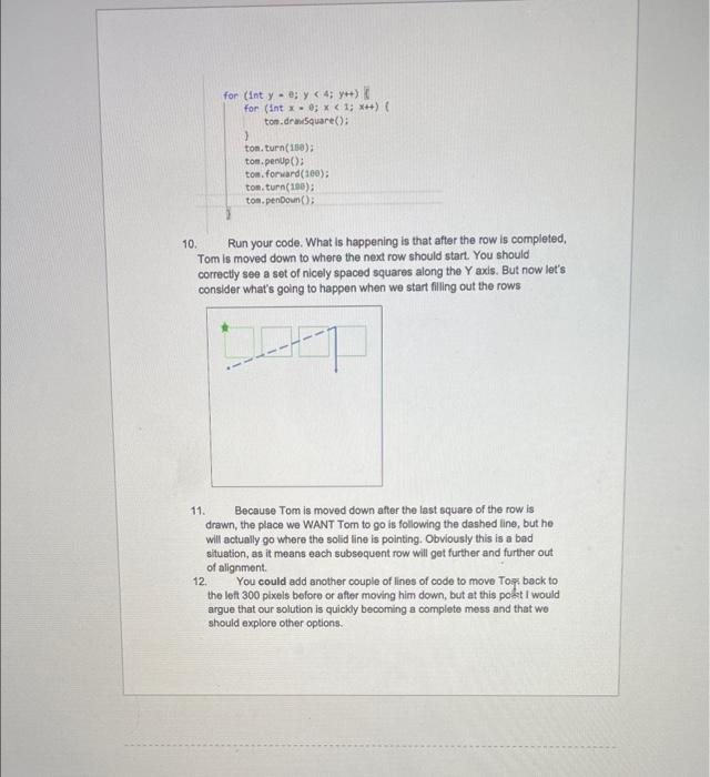 Part B: Making a checkerboard with Turtles 1. Start | Chegg.com