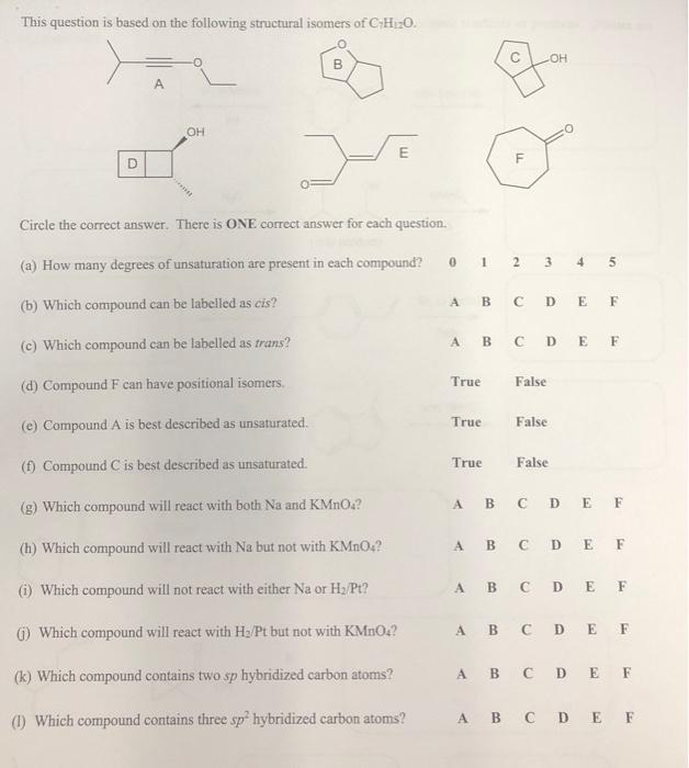 Solved This question is based on the following structural | Chegg.com