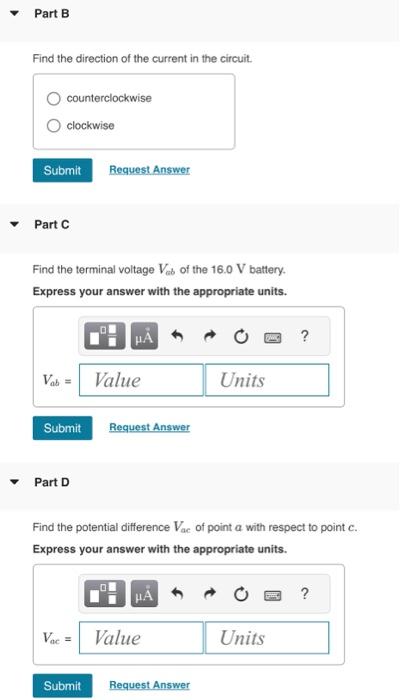 Solved The circuit shown in contains two batteries, each | Chegg.com
