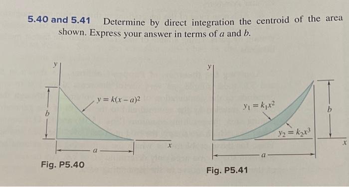Solved 5.40 and 5.41 Determine by direct integration the | Chegg.com
